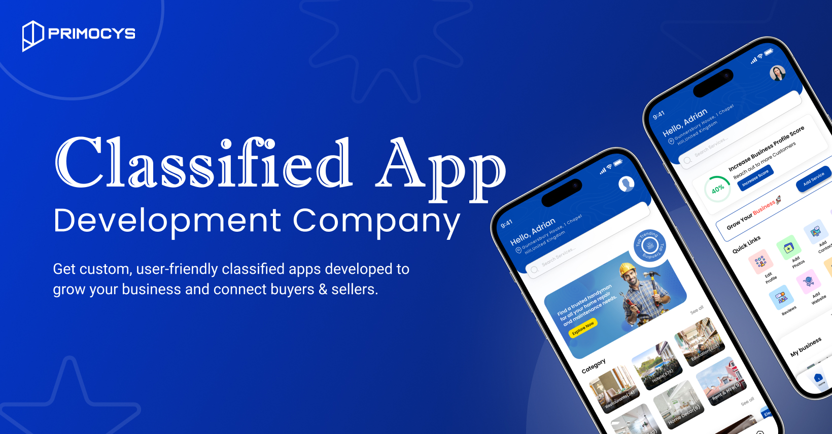 Best Classified App Development In Android, iOS | Primocys