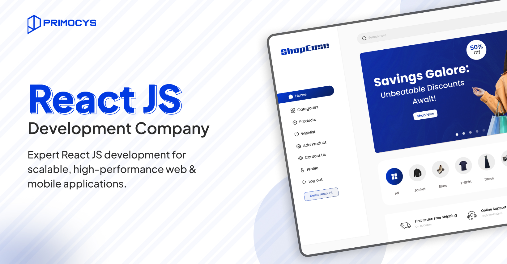 React JS Development Company in USA | Hire ReactJS Developer